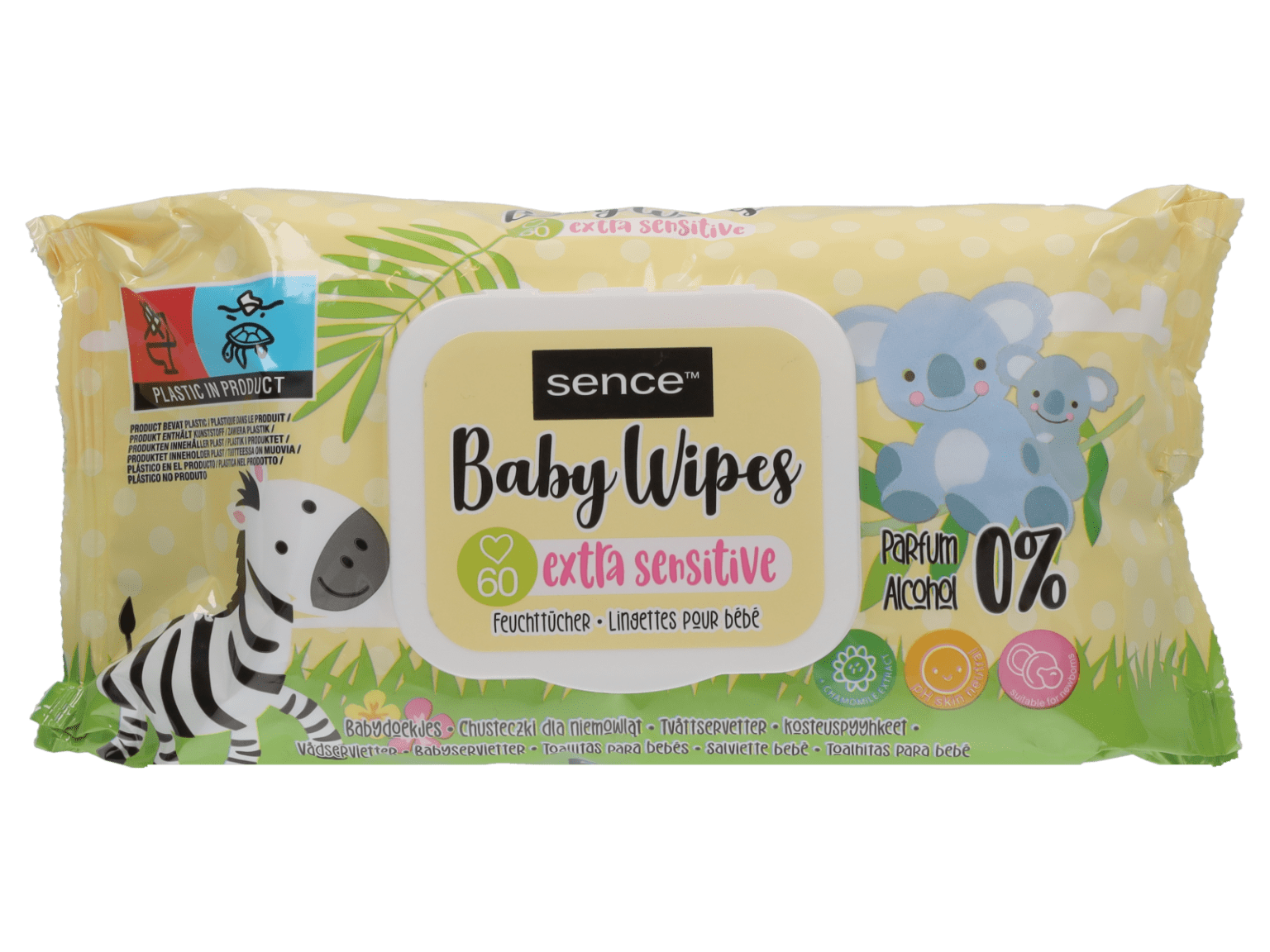 Lingettes toutes douces pour bébés Sence - Wibra Belgique - Vous faites ...