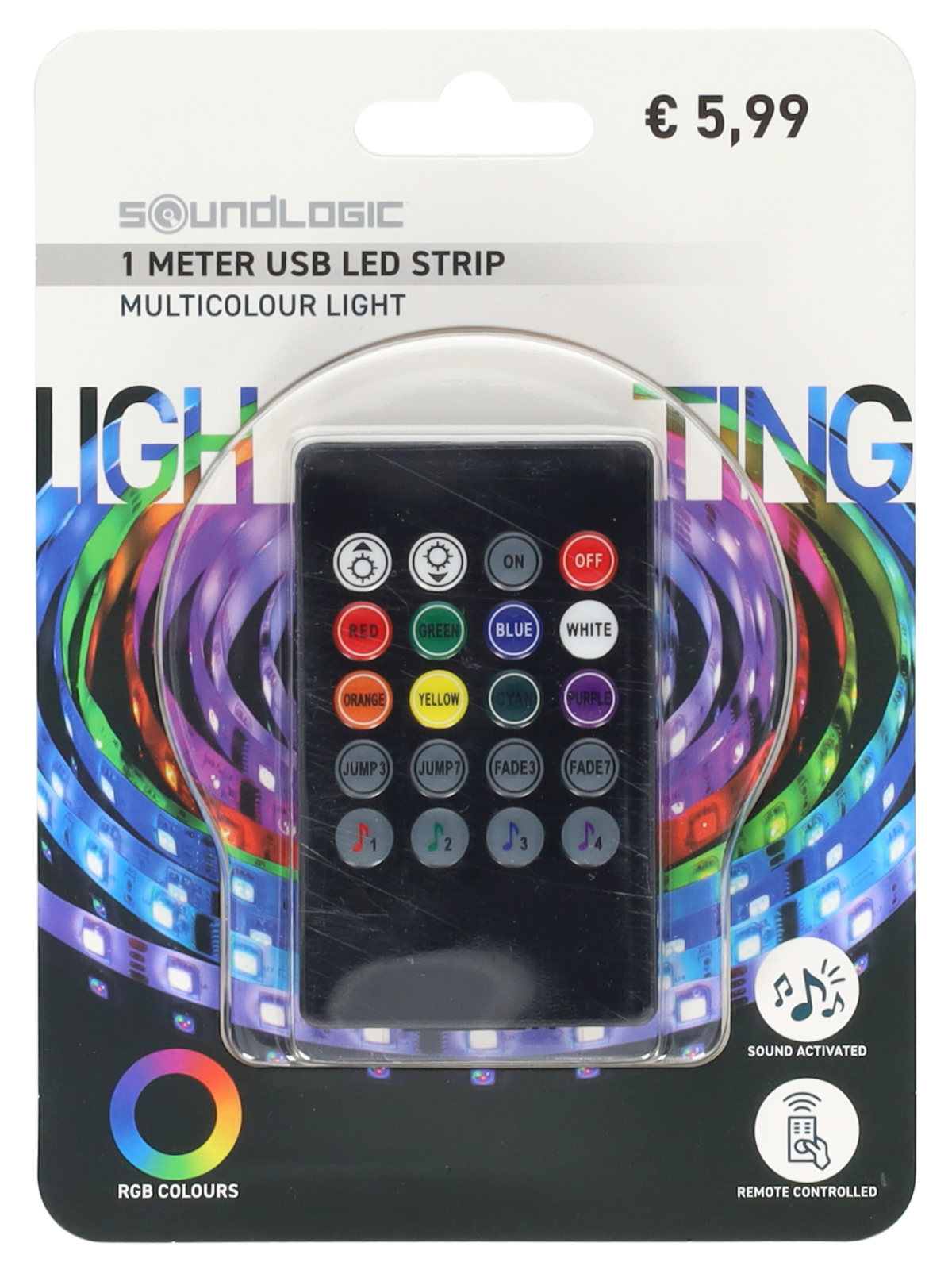 USB LED strip RGB 1 meter kopen? - Wibra België - Dat doe je goed.